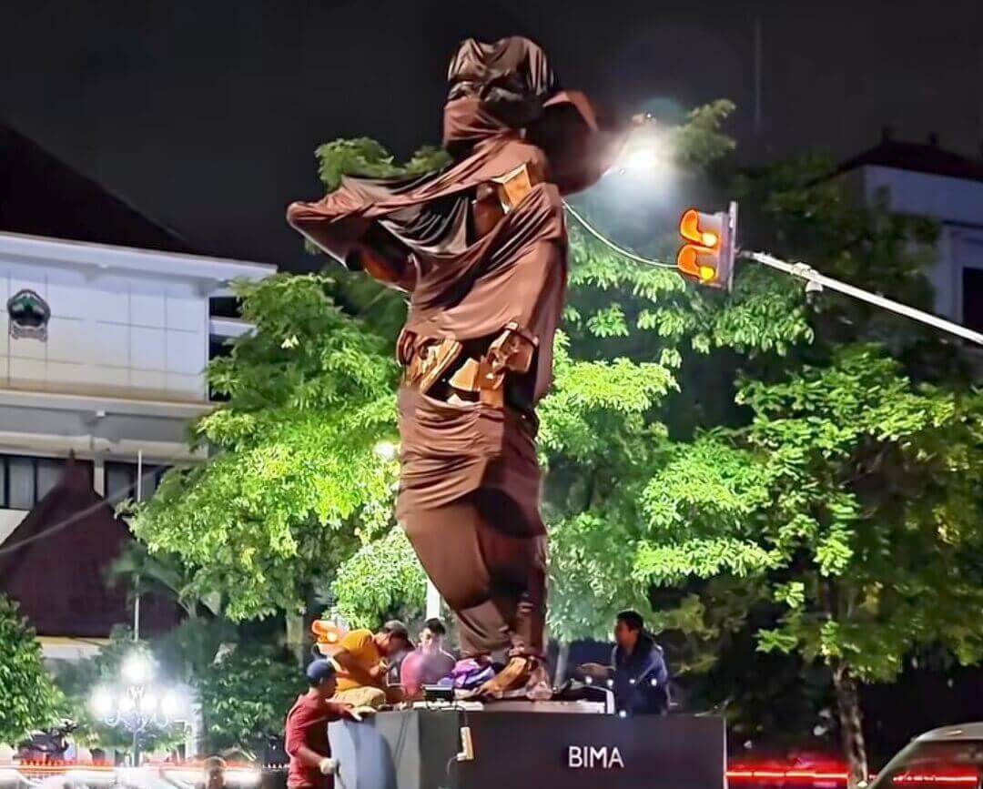 Patung Bima dan Srikandi Hiasi Jalan Pahlawan, Diresmikan Besok
